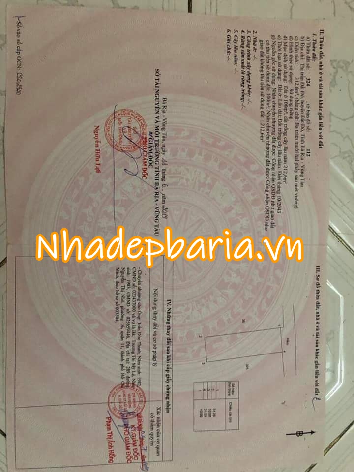 Đất mặt tiền đường nhựa trung tâm huyện đất đỏ – Nhà Đẹp Bà Rịa