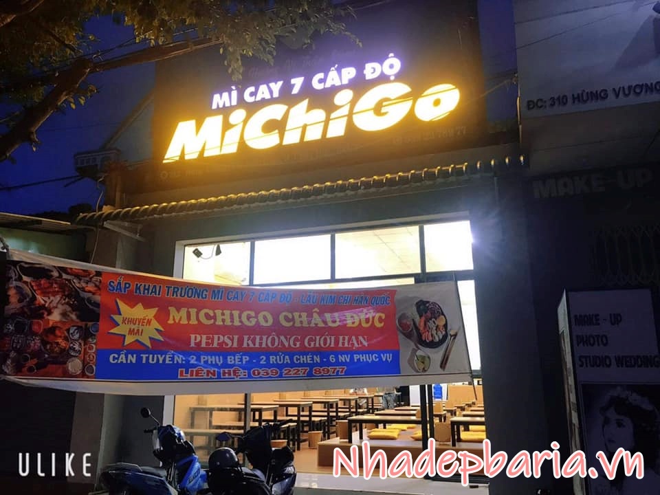 Mì cay Michigo Châu Đức xin kinh chào quý khách – Nhà Đẹp Bà Rịa